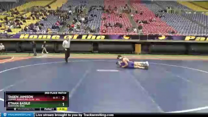 141 lbs 3rd Place Match - Ethan Basile, Northern Iowa vs Tagen Jamison ...