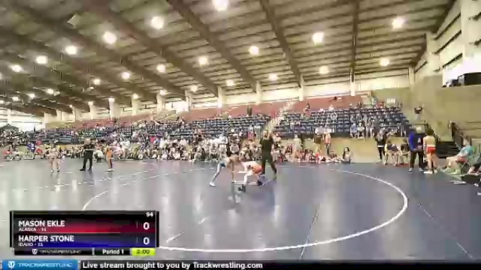 94 lbs Round 2 (6 Team) - Mason Ekle, ALASKA vs Harper Stone, IDAHO