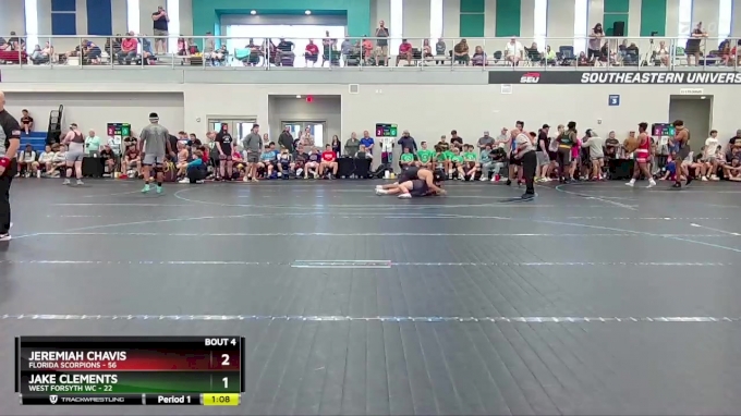 210 lbs Quarterfinals (8 Team) - Jake Clements, West Forsyth WC vs ...