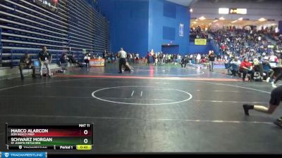 126 lbs Cons. Round 2 - Marco Alarcon, Don Bosco Prep vs Schwarz Morgan ...