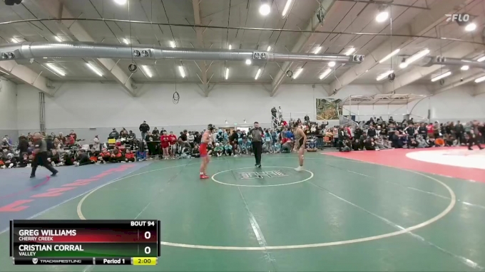 132 lbs Champ. Round 1 - Cristian Corral, Valley vs Greg Williams ...