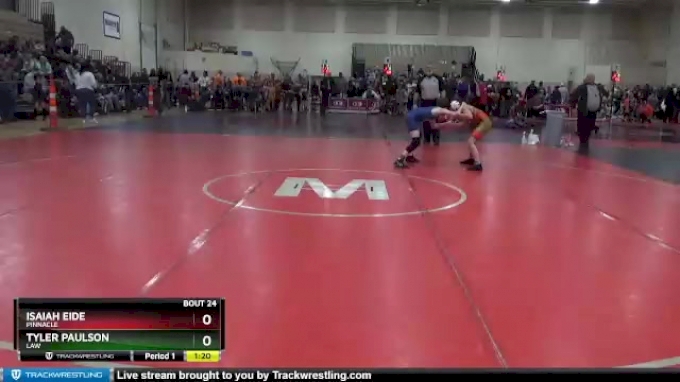 90 lbs Champ. Round 2 - Isaiah Eide, Pinnacle vs Tyler Paulson, LAW