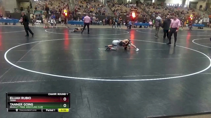 65 lbs Champ. Round 1 - Tanner Goins, Bradley Pride Wrestling Club vs ...