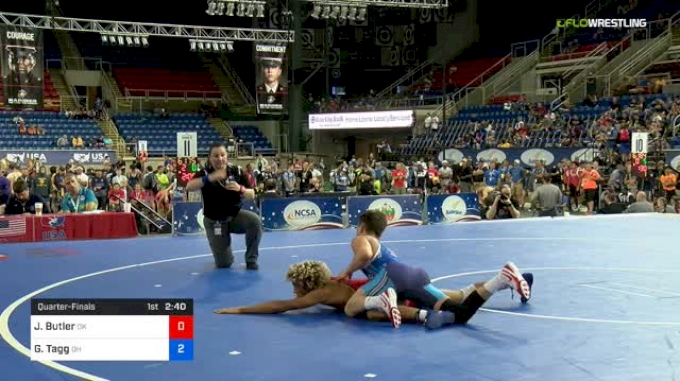 138 lbs Quarterfinal - Jacob Butler, Oklahoma vs Gabriel Tagg, Ohio
