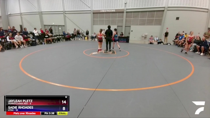 112 lbs Round 4 (6 Team) - Ana Malovich, Pennsylvania Red vs Rachel ...