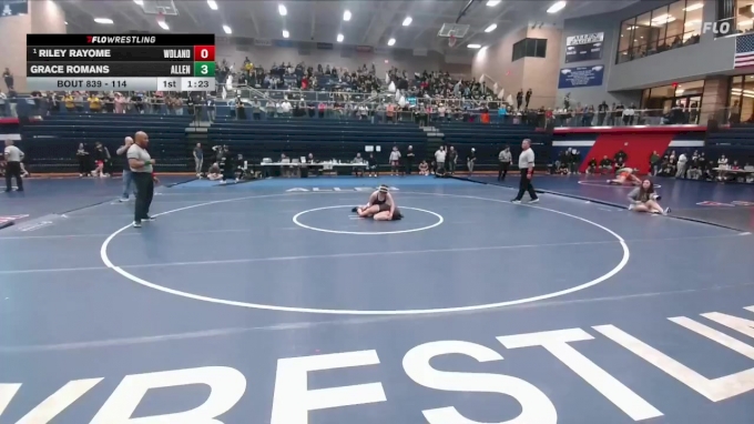 114 lbs 1st Place Match - Riley Rayome, Conroe The Woodlands vs Grace ...