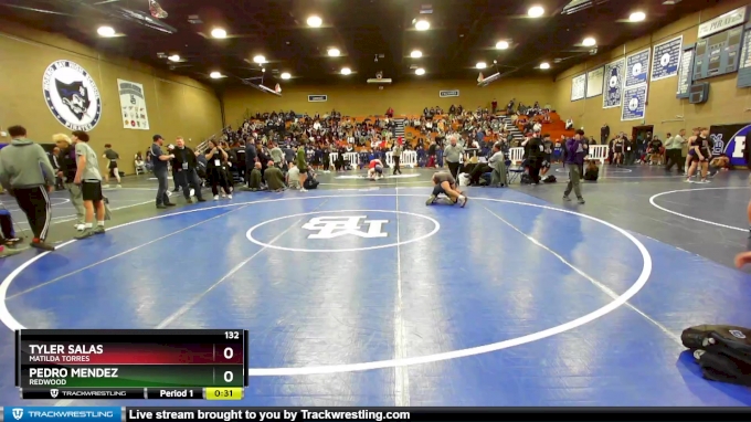 132 lbs Cons. Round 4 - Tyler Salas, Matilda Torres vs Pedro Mendez ...