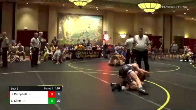 112 lbs Round 3 (4 Team) - Luke Cline, The Untouchables Purple vs Jacob ...