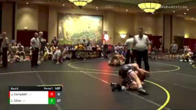 112 lbs Round 3 (4 Team) - Luke Cline, The Untouchables Purple vs Jacob ...