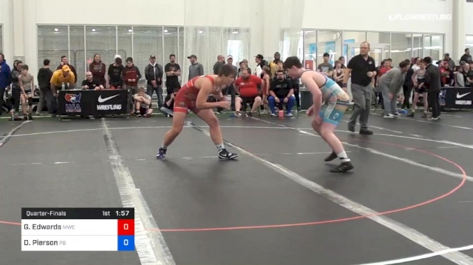 85 kg Quarterfinal - Gabe Edwards, MWC Wrestling Academy vs David ...