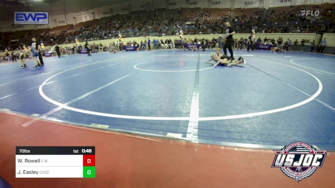 70 lbs Consi Of 16 #2 - Waylon Rowell, Elgin Wrestling vs Jackson ...