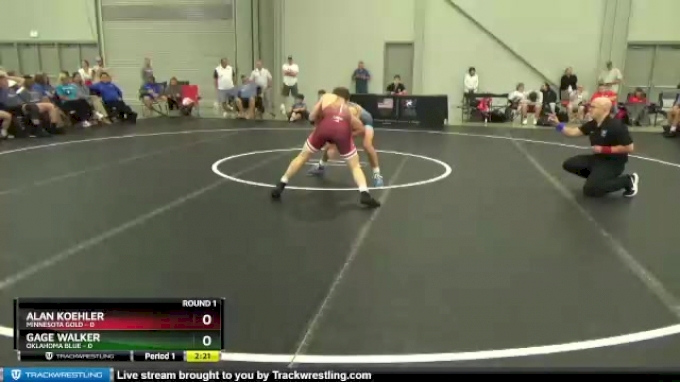 120 lbs Round 1 (8 Team) - Alan Koehler, Minnesota Gold vs Gage Walker ...