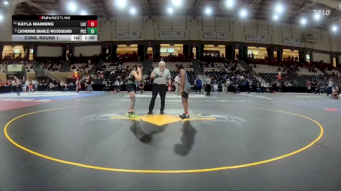 130 lbs Cons. Round 1 - Catherine (Mable) Woodgeard, Parkside vs Kayla ...