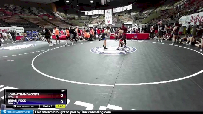 126 lbs Placement Matches (16 Team) - Caleb Mcelroy, KCWA vs Brian Peck ...