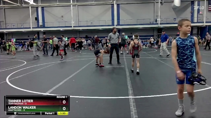56-60 lbs Round 1 - Landon Walker, Unattached vs Tanner Lotier, Team Nauman