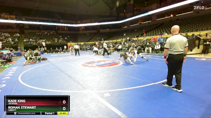 132 Class 4 lbs Cons. Round 2 - Kade King, Jackson vs Roman Stewart ...