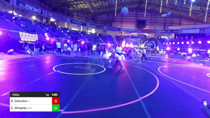 116 lbs Semifinal - Alexis Galusha, St. Paul Youth Wrestling vs Charlie ...