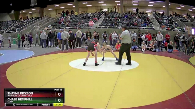 113 lbs Cons. Semi - Chase Hemphill, COWA vs Thayne Dickson, Warriors ...