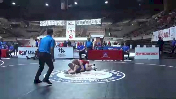 120 lbs Cons. Semi - Caden Hanover, Poway High School Wrestling vs ...