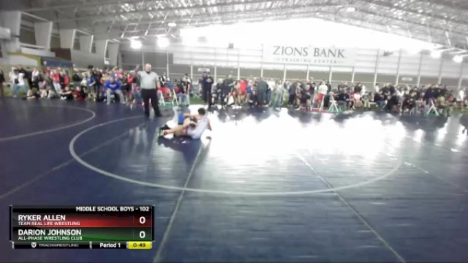 102 lbs Cons. Round 5 - Darion Johnson, All-Phase Wrestling Club vs ...