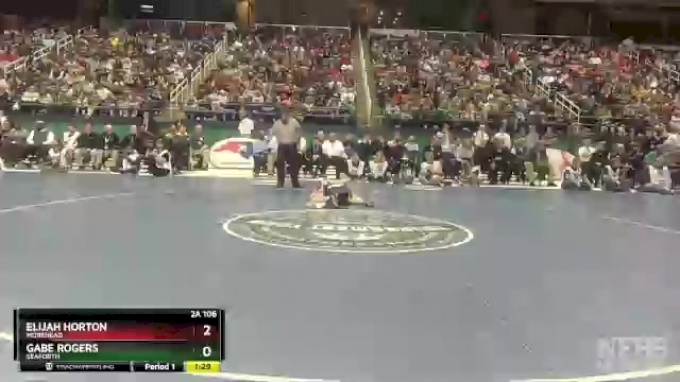2A 106 lbs 1st Place Match - Gabe Rogers, Seaforth vs Elijah Horton ...