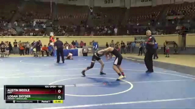 100 lbs Cons. Round 4 - Logan Snyder, Prodigy Wrestling vs Austin ...