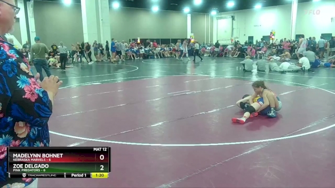 110 lbs Round 6 (8 Team) - Madelynn Bohnet, Nebraska Marvels vs Zoe ...