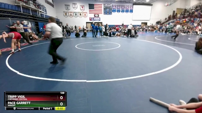 138 lbs 3rd Place Match - Tripp Vigil, Cheyenne Central vs Pace Garrett ...