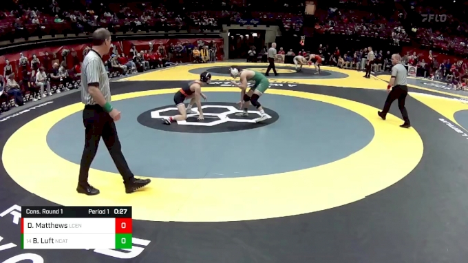 D3-132 lbs Cons. Round 1 - Brian Luft, Newark Cath. vs Drew Matthews ...