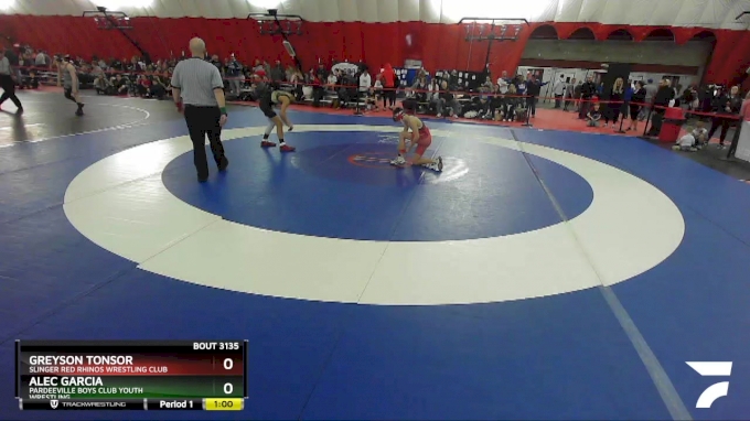 125 lbs Quarterfinal - Greyson Tonsor, Slinger Red Rhinos Wrestling ...
