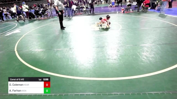 50 lbs Consi Of 8 #2 - Delaney Coleman, Kearny vs Aaliyah Farhan, Iron ...