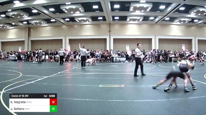 120 lbs Consi Of 16 #2 - Kobe Negrete, Wright Wr Acd vs Julius Soltero ...