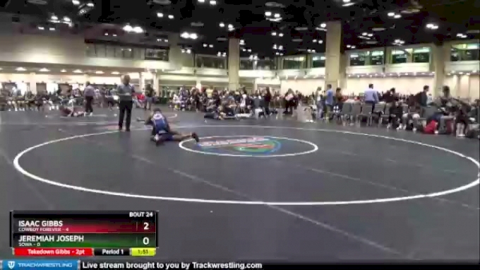 113 lbs Round 5 (10 Team) - Isaac Gibbs, Cowboy Forever vs Jeremiah ...