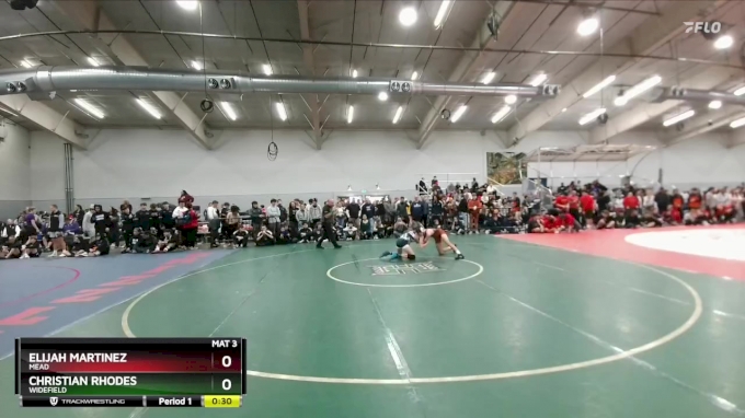 126 lbs Cons. Round 1 - Elijah Martinez, Mead vs Christian Rhodes ...