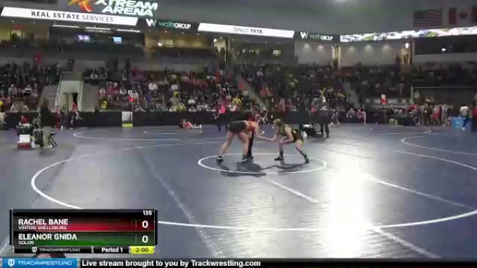 135 lbs Champ. Round 1 - Eleanor Gnida, Solon vs Rachel Bane, Vinton ...