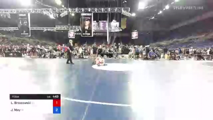 113 lbs Consi Of 32 #2 - Logan Brzozowski, New Jersey vs Jalen May, Indiana