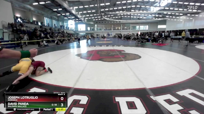 141 lbs 3rd Place Match - Joseph Lotruglio, Norwich vs David Panda ...