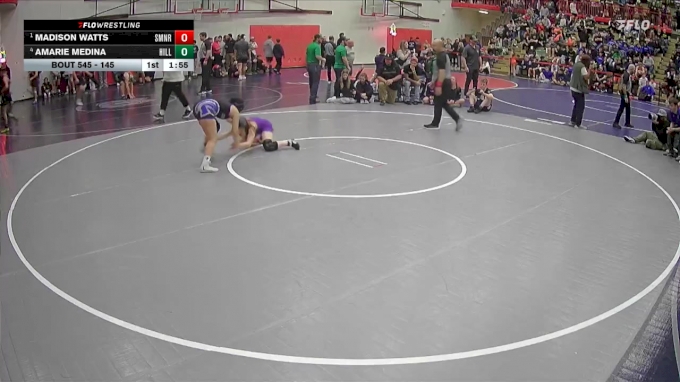 145 lbs Semifinal - Madison Watts, Sumner vs Amarie Medina, Hillsboro