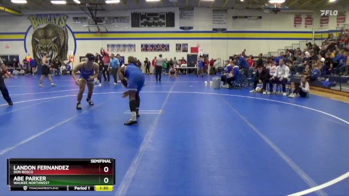 190 lbs Semifinal - Landon Fernandez, Don Bosco vs Abe Parker, Waukee ...