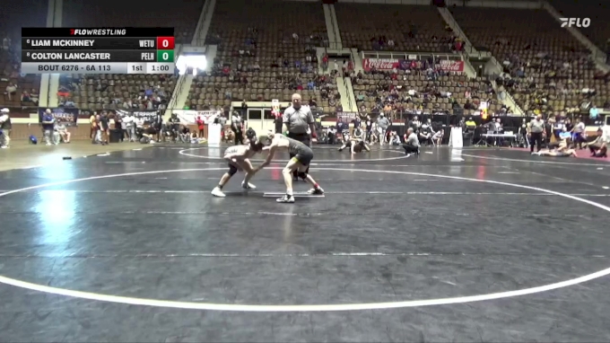 6A 113 lbs Cons. Round 4 - Colton Lancaster, Pelham vs Liam Mckinney ...