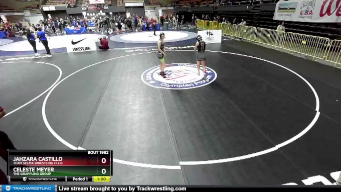 119 lbs 7th Place Match - Jahzara Castillo, Team Selma Wrestling Club ...