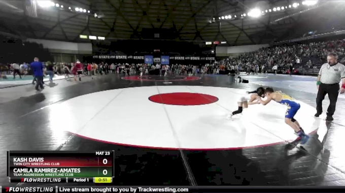 59 lbs Semifinal - Kash Davis, Twin City Wrestling Club vs Camila ...