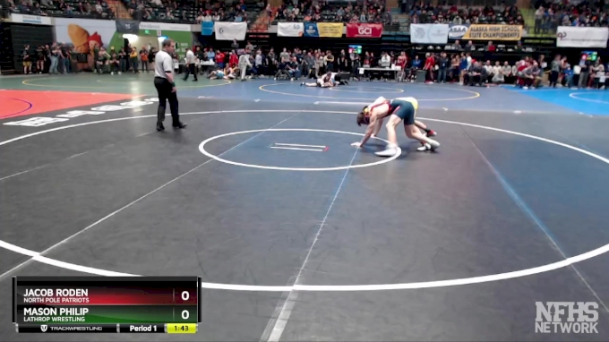 130 lbs Champ. Round 1 - Mason Philip, Lathrop Wrestling vs Jacob Roden ...