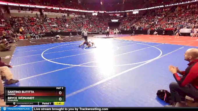 D1-170 lbs Champ. Round 1 - Santino Butitta, Badger vs Bryce Weinandt ...