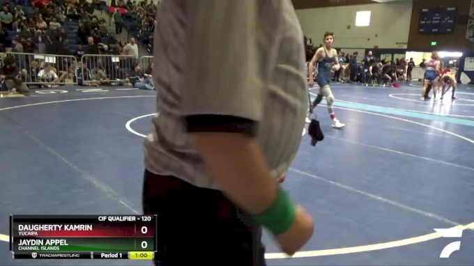 120 lbs Cons. Round 2 - Jaydin Appel, Channel Islands vs Daugherty ...