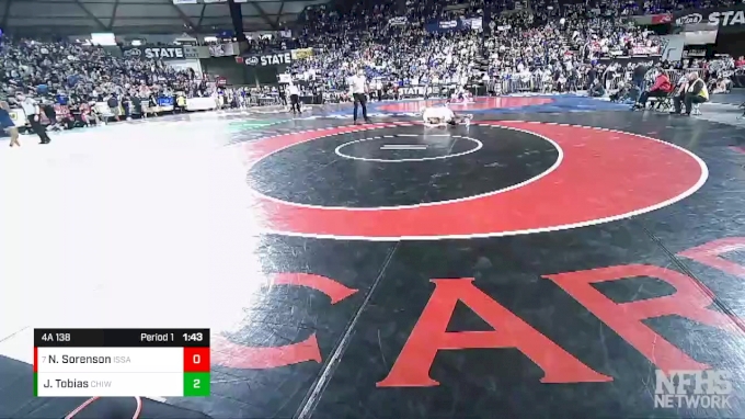 4A 138 lbs Champ. Round 1 - Nathan Sorenson, Issaquah vs Jordan Tobias ...