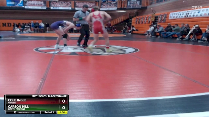 132 lbs Champ. Round 2 - Carson Hill, North Fremont vs Cole Ingle, Weiser