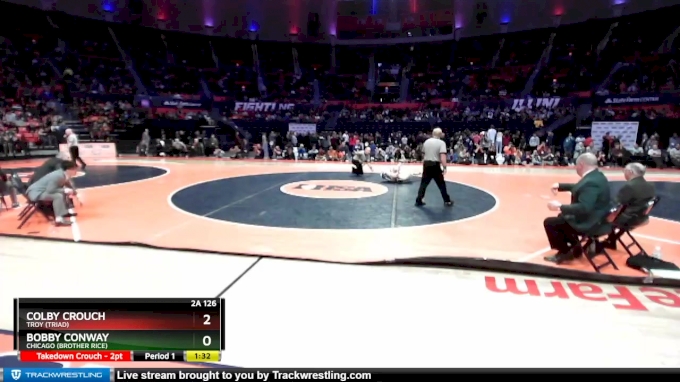 2A 126 lbs 1st Place Match - Colby Crouch, Troy (Triad) vs Bobby Conway ...