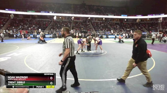 II-285 lbs Semifinal - Noah Wazinski, North Rose-Wolcott vs Trent ...