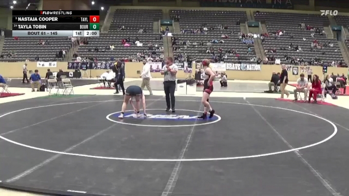 145 lbs Champ. Round 1 - Nastaja Cooper, Taylor County vs Tayla Tobin ...